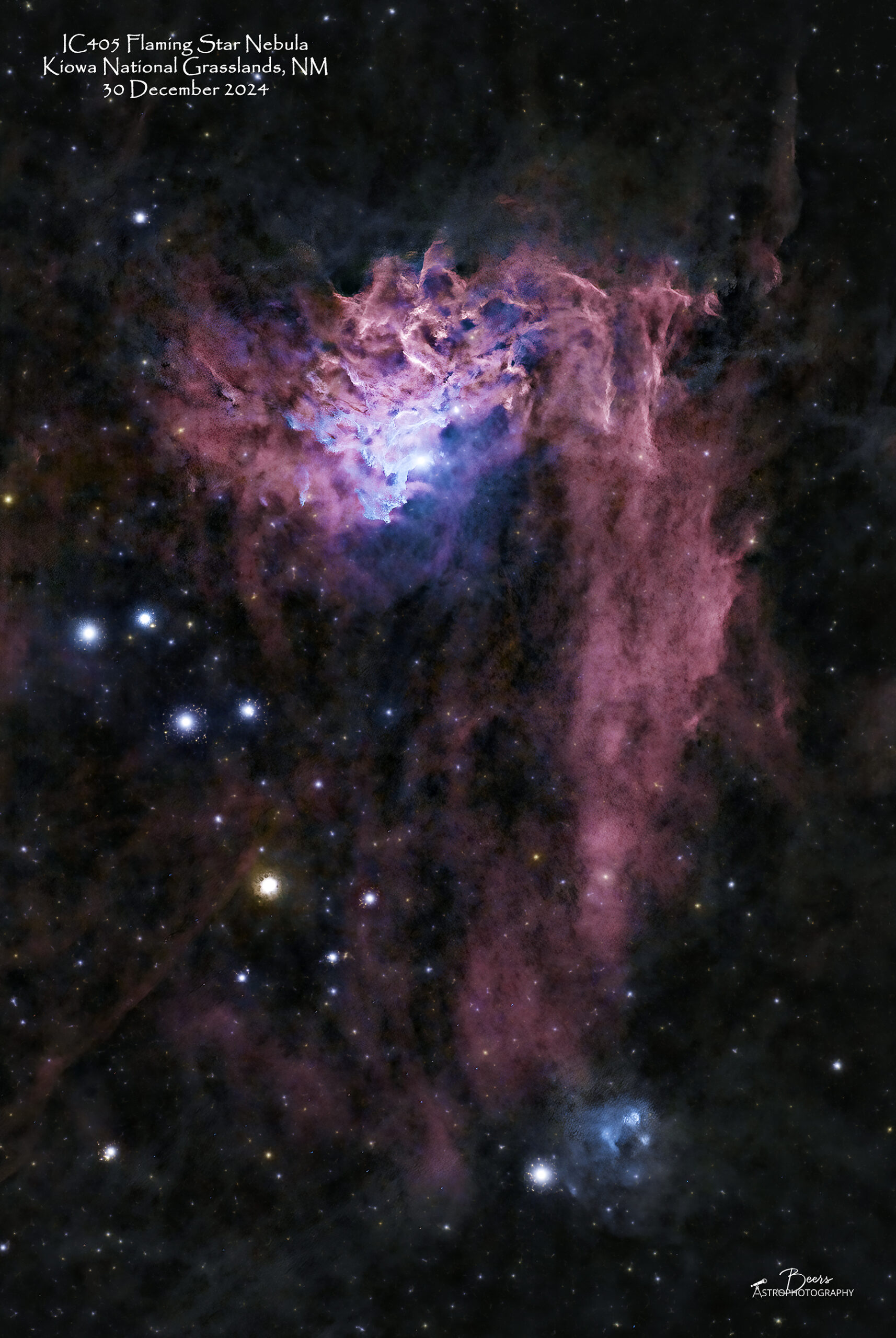 IC405 Flaming Star Nebula - Beers Astrophotography