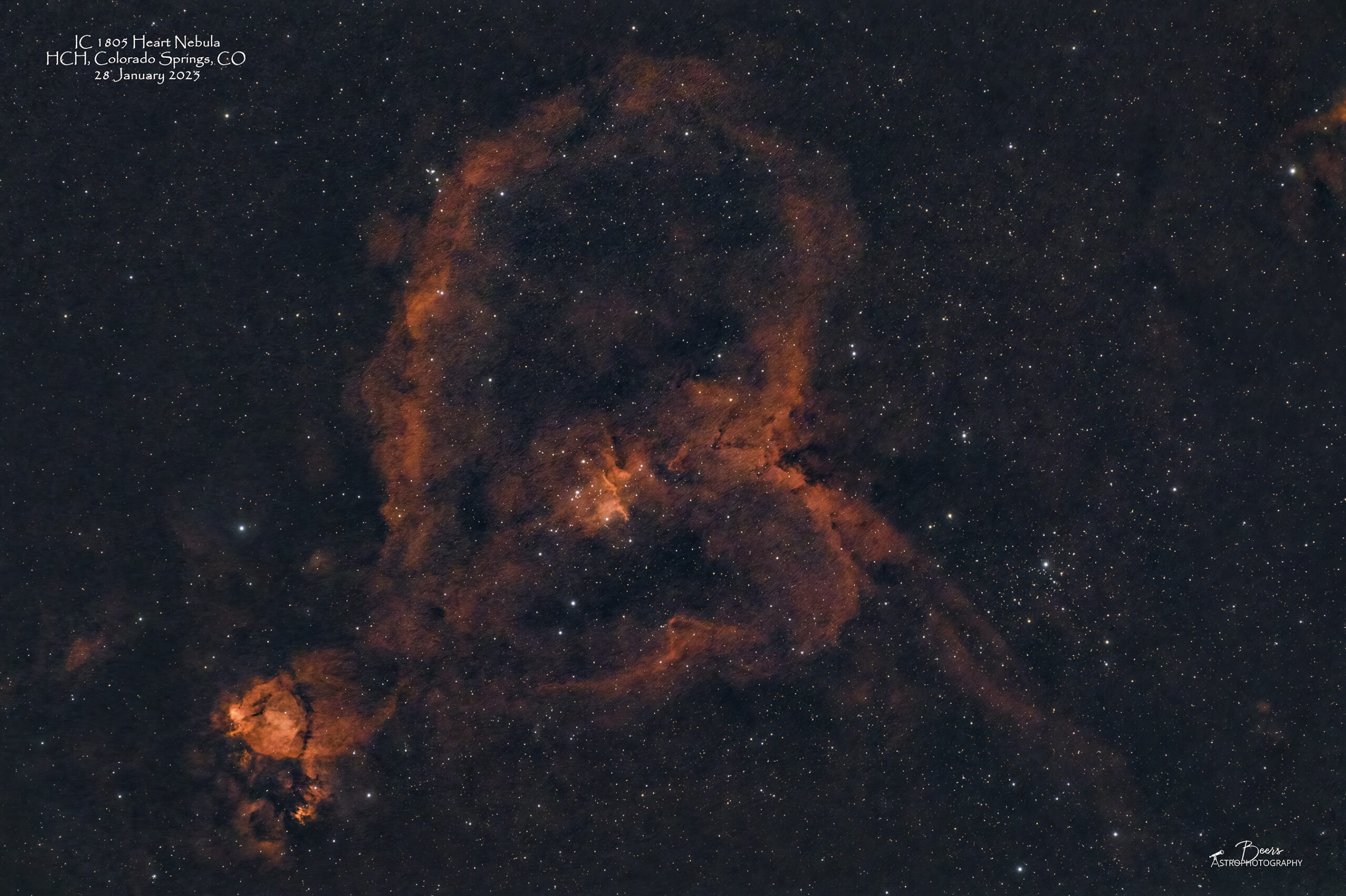 IC1805 Heart Nebula - Beers Astrophotography