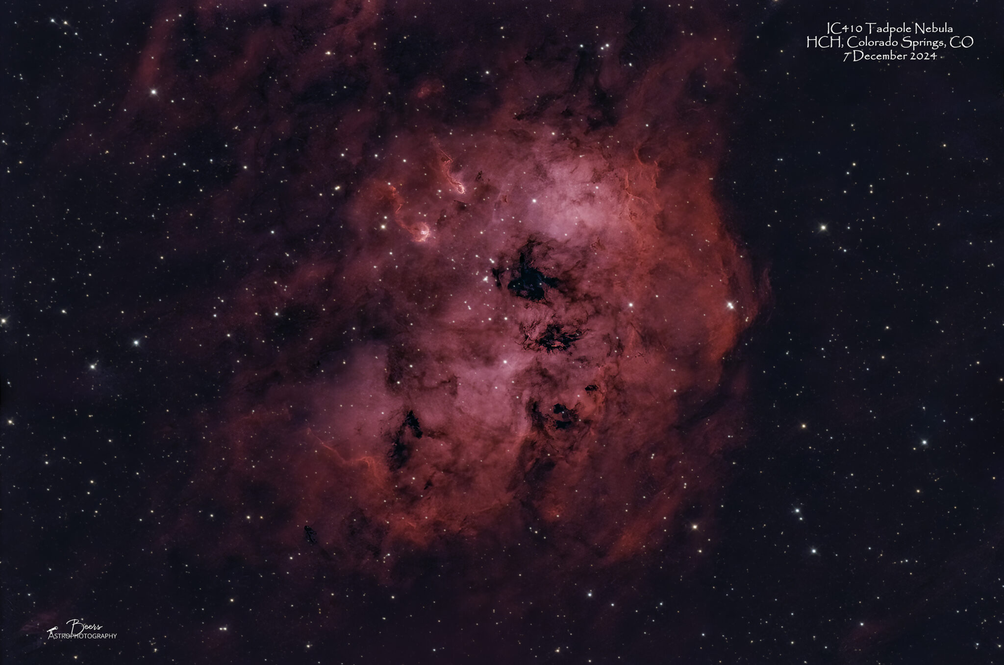 IC410 The Tadpoles Nebula - Beers Astrophotography