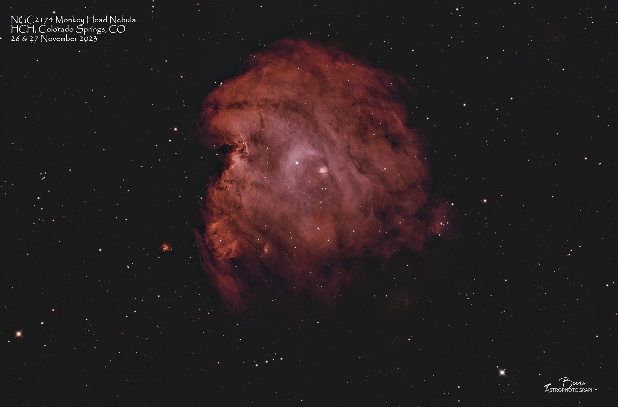 NGC2174 Monkey Head Nebula - Beers Astrophotography
