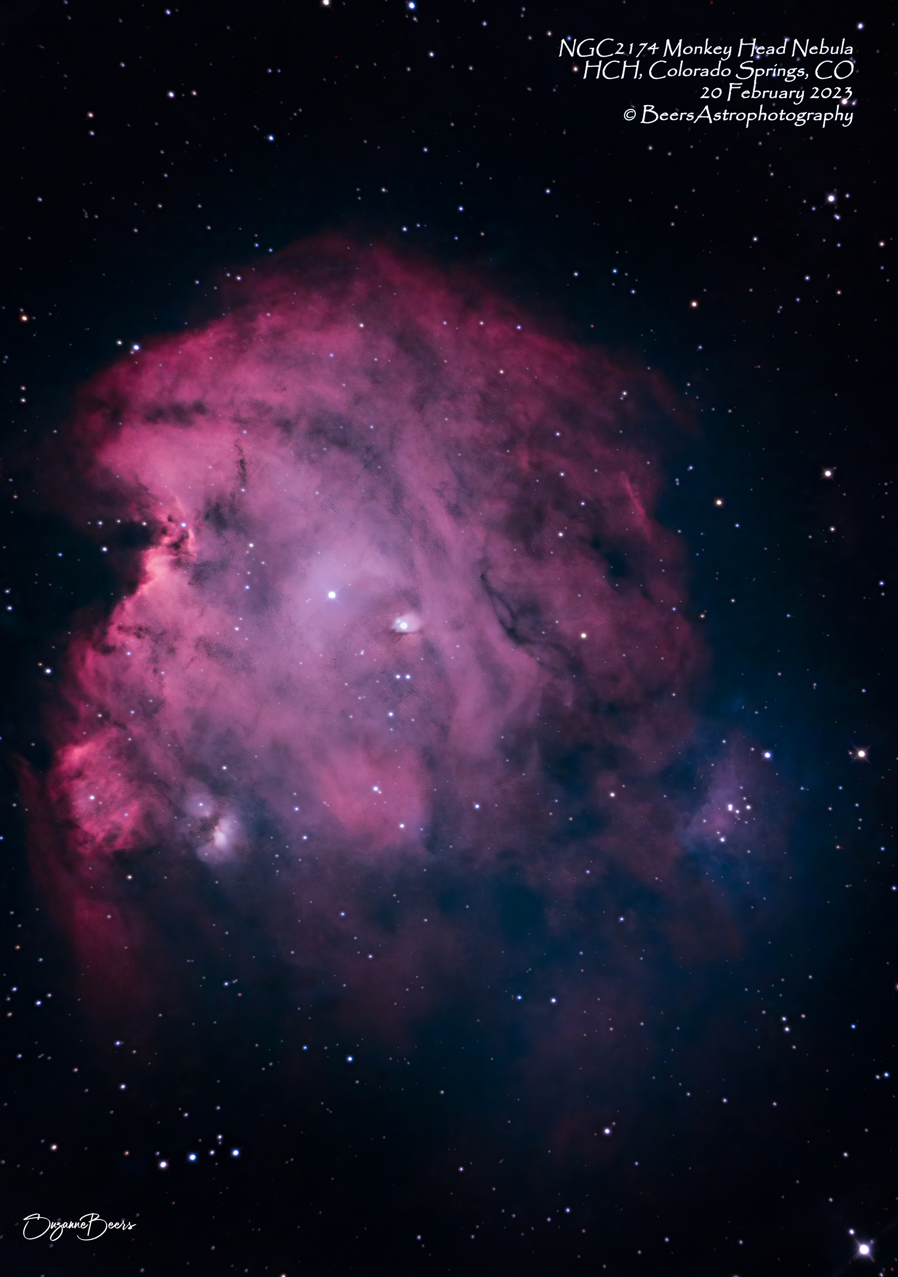 NGC2174 Monkey Head Nebula - Beers Astrophotography