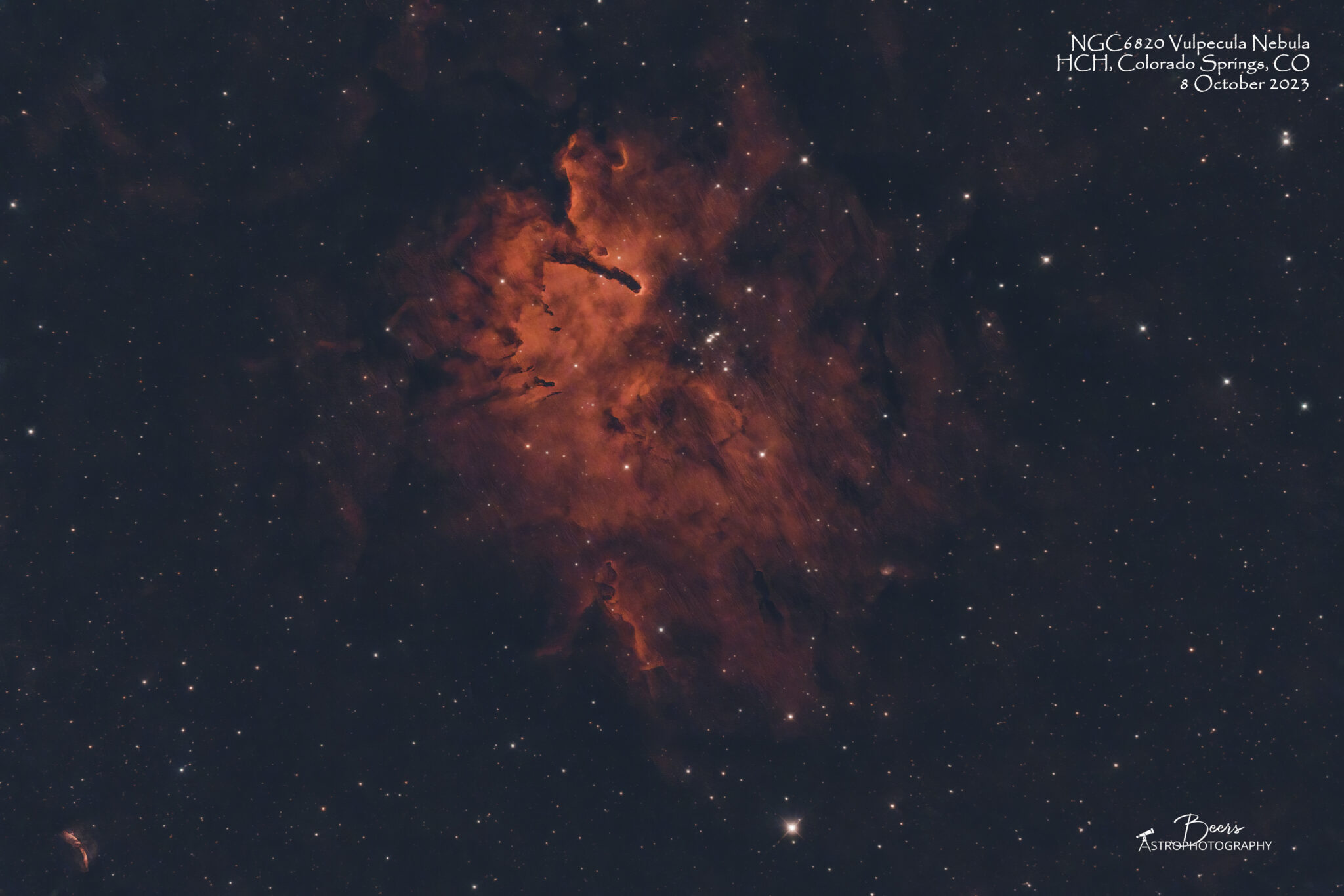 SH2-86/NGC6820 Vulpecula Nebulous Region - Beers Astrophotography