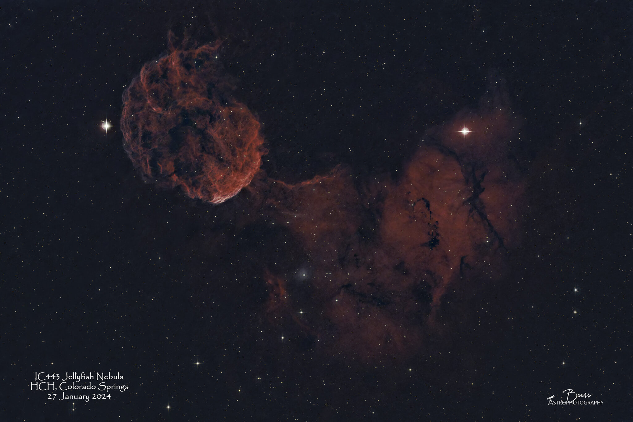 IC443 Jellyfish Nebula - Beers Astrophotography