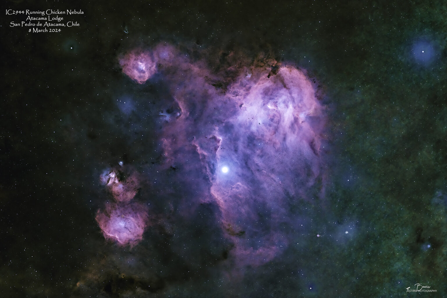 IC2944 Running Chicken Nebula - Beers Astrophotography
