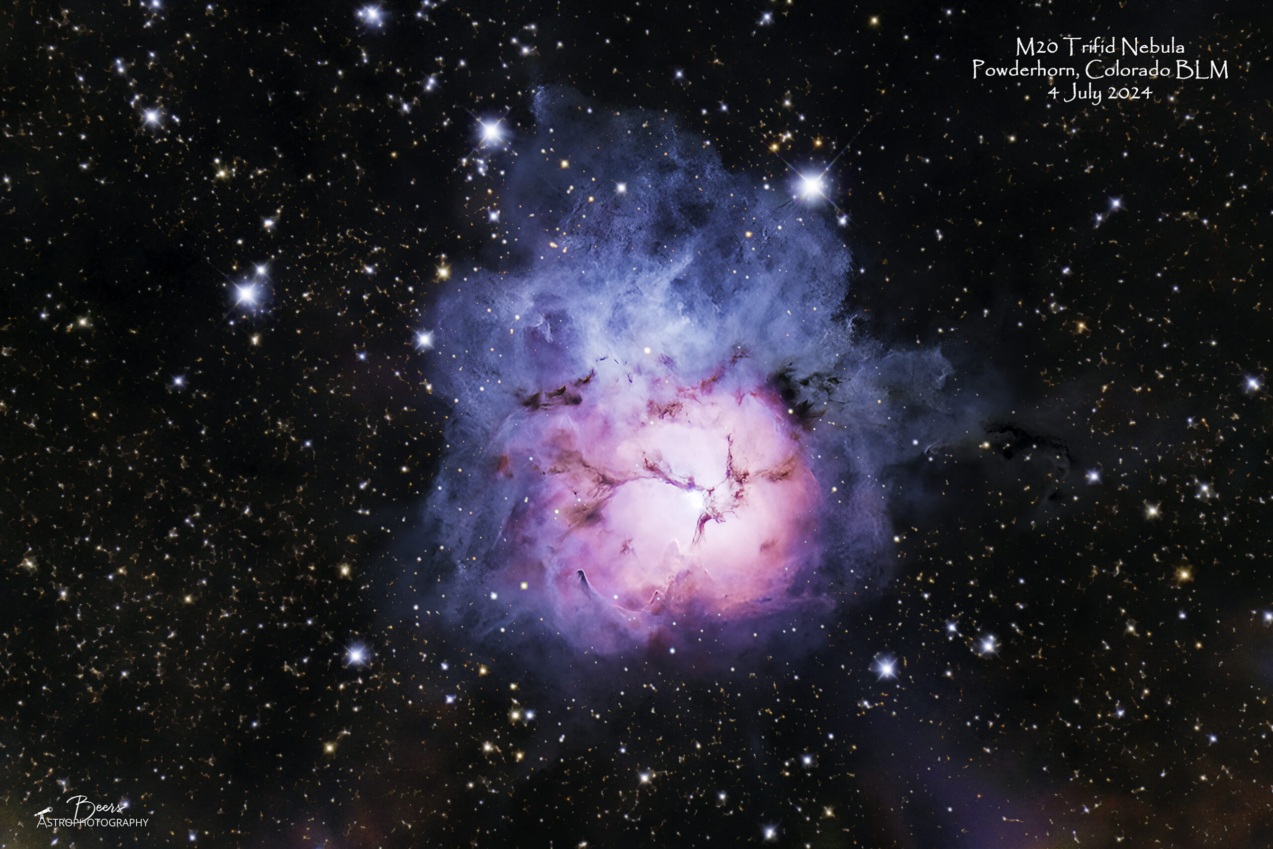 M20 Trifid Nebula - Beers Astrophotography