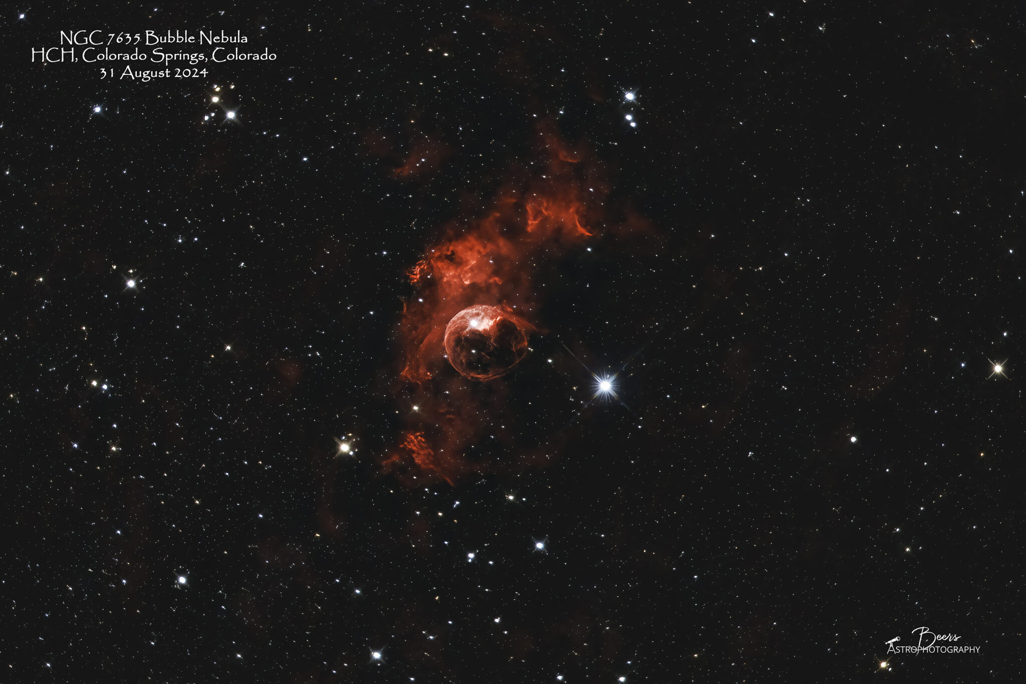 NGC7635 Bubble Nebula - Beers Astrophotography