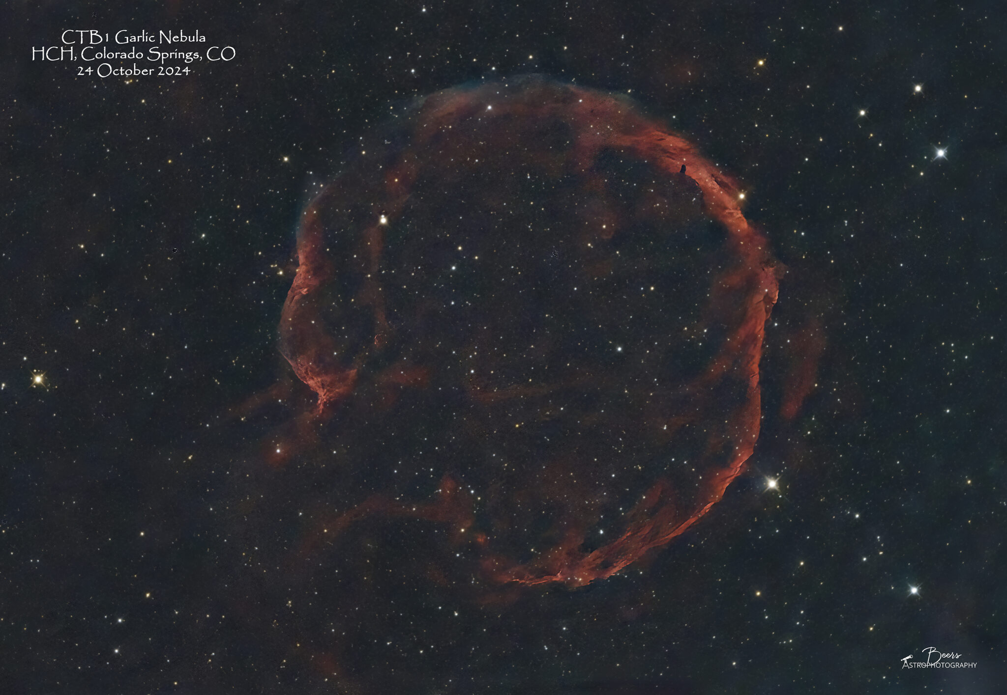 CTB1 Garlic Nebula - Beers Astrophotography