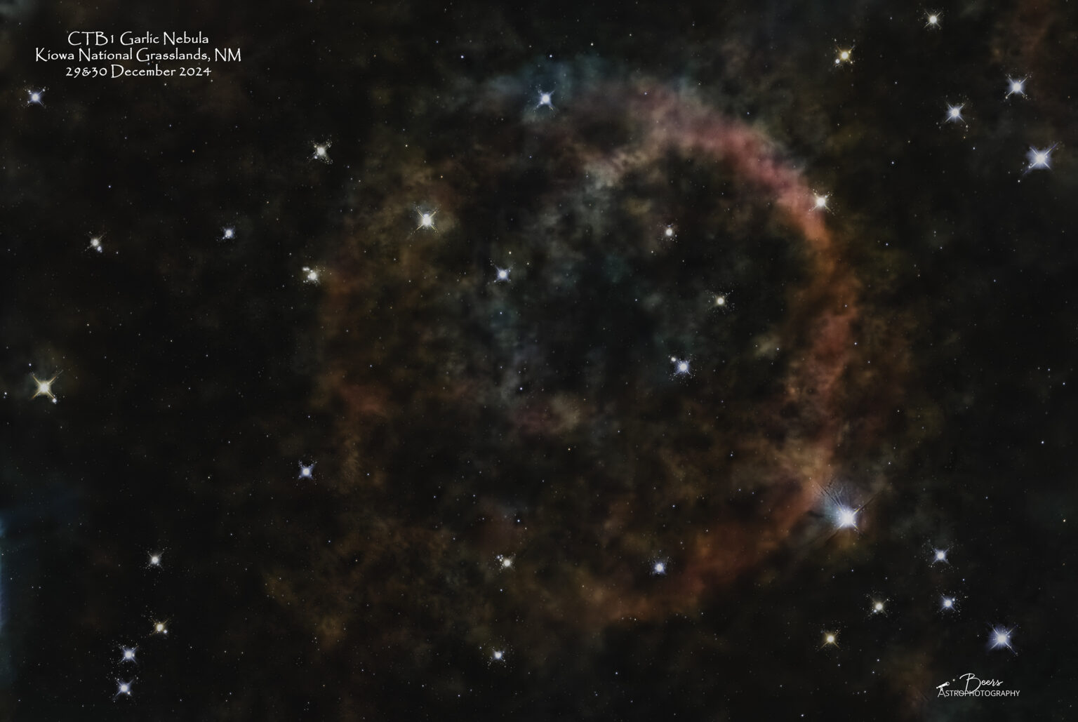 CTB1 Garlic Nebula - Beers Astrophotography